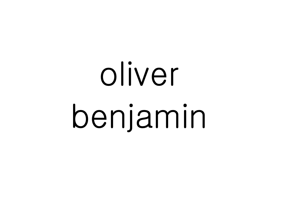 oliver benjamin